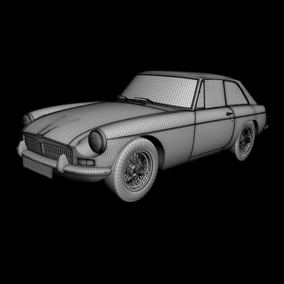 MG MGB GT 3D model | CGTrader