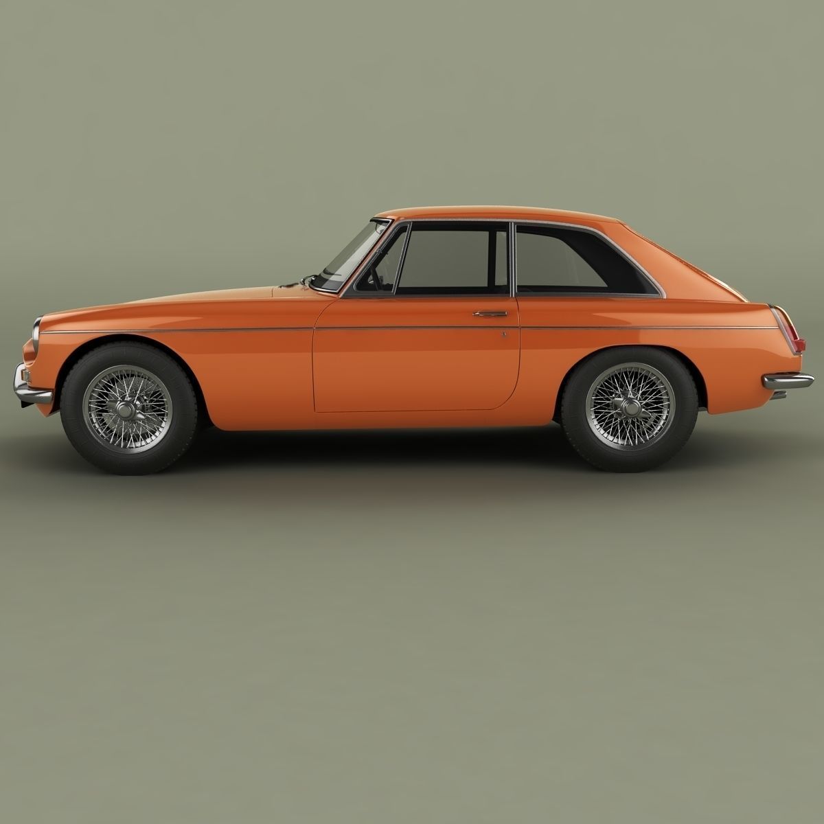 MG MGB GT 3D model | CGTrader