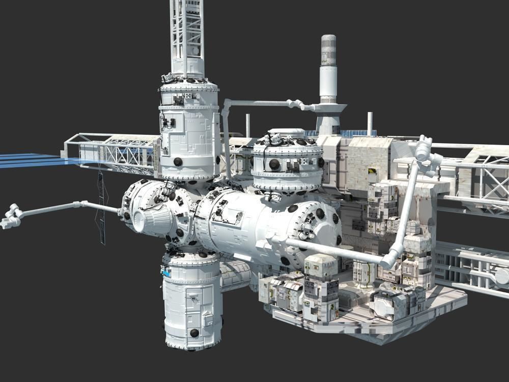 Space station 3D model | CGTrader