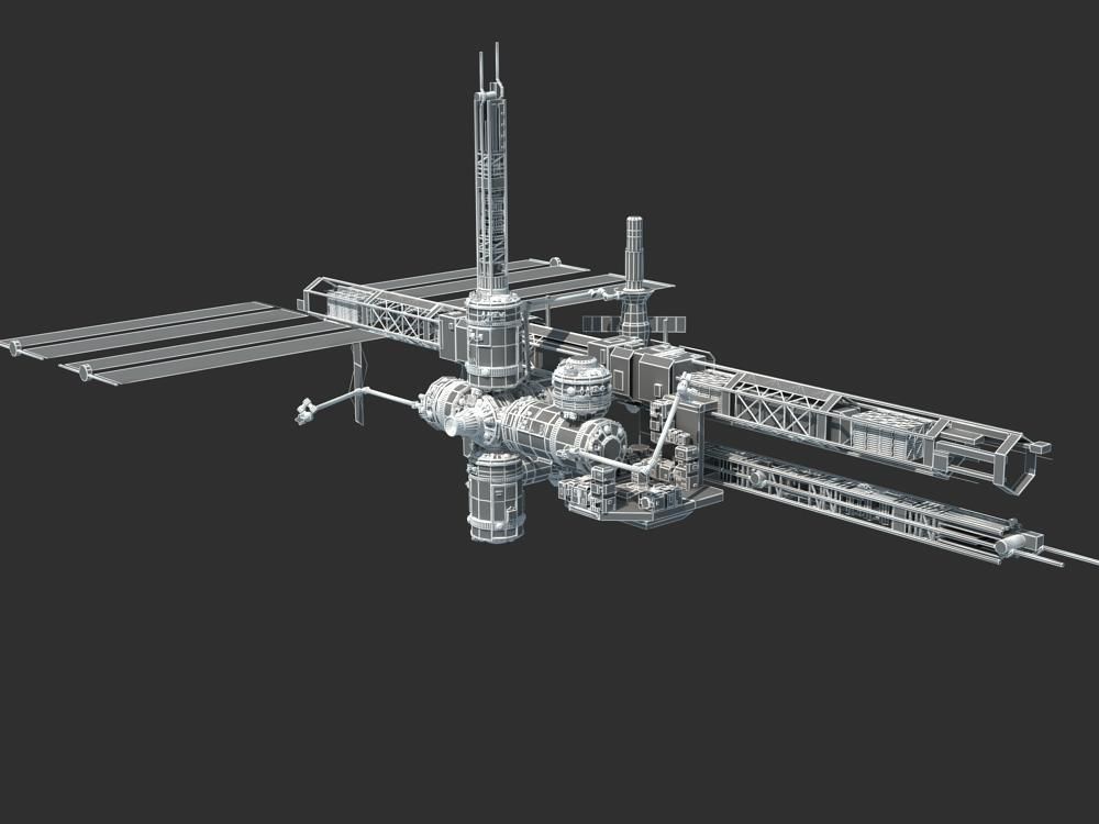 Space station 3D model | CGTrader