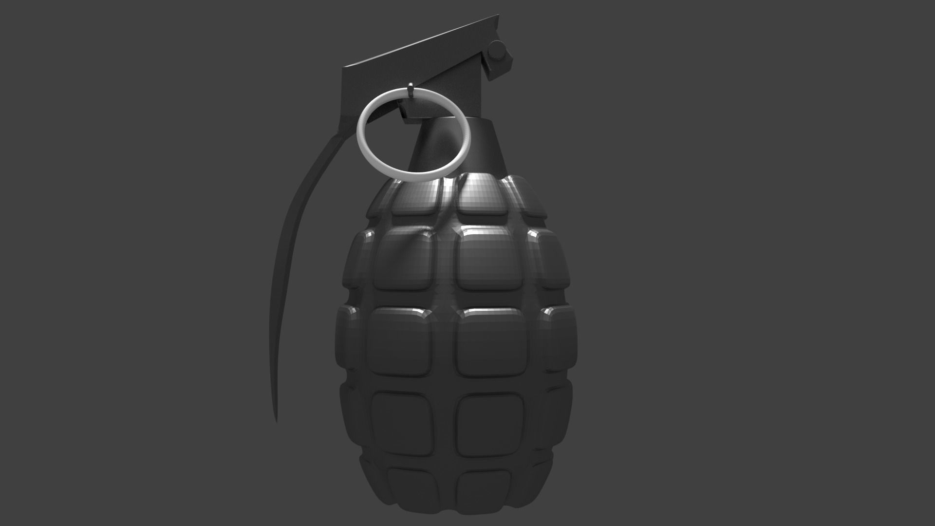 Low-Poly Handgrenade grenade free VR / AR / low-poly 3D model | CGTrader