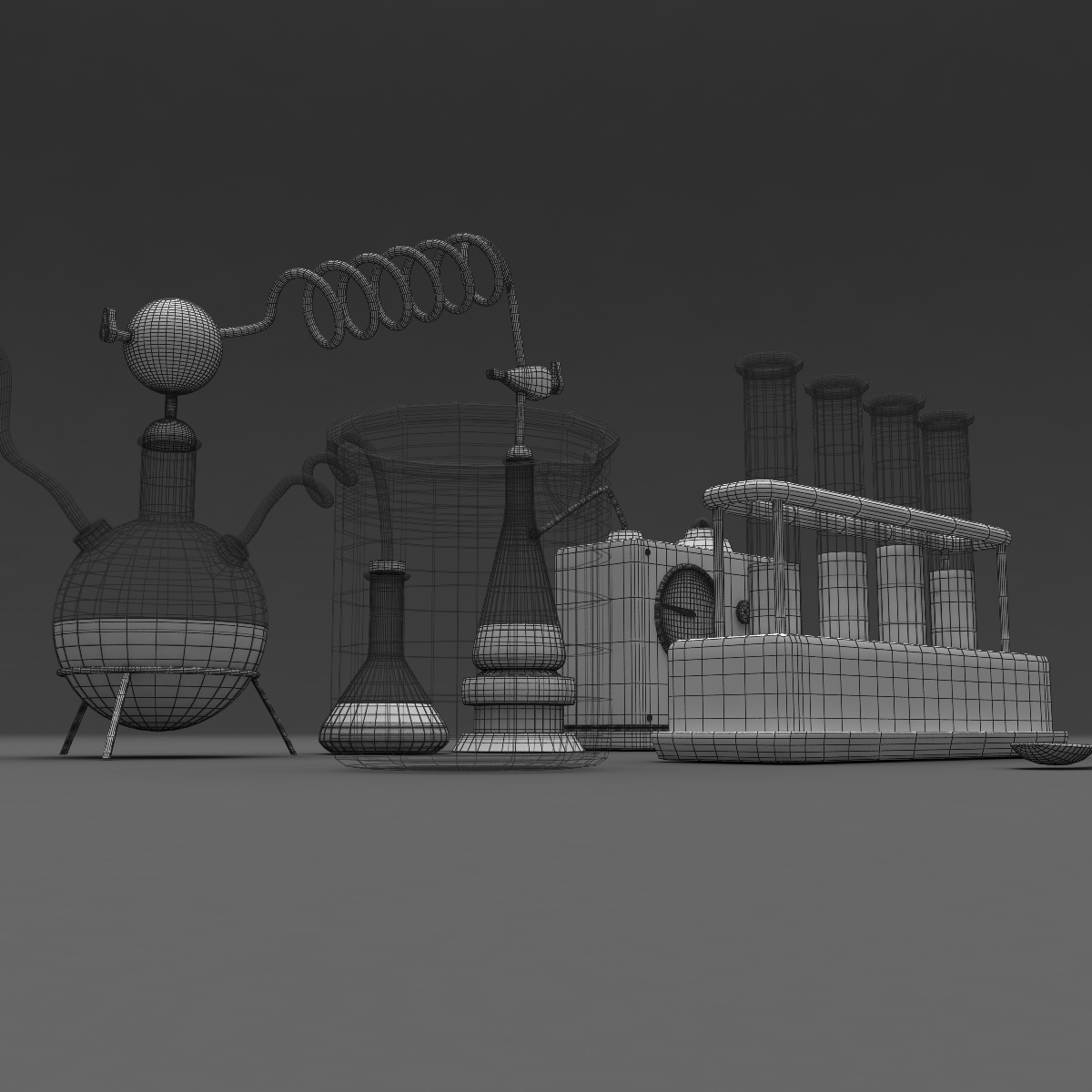 Chemistry Equipment 3D model | CGTrader