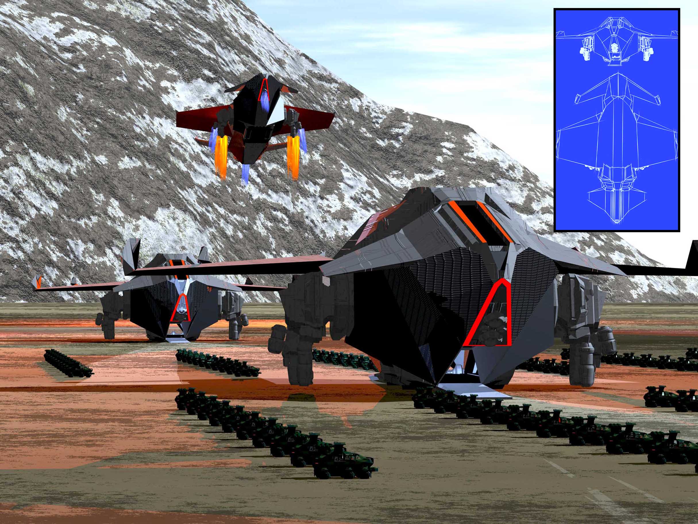 PG War Raven Transport 3D model | CGTrader