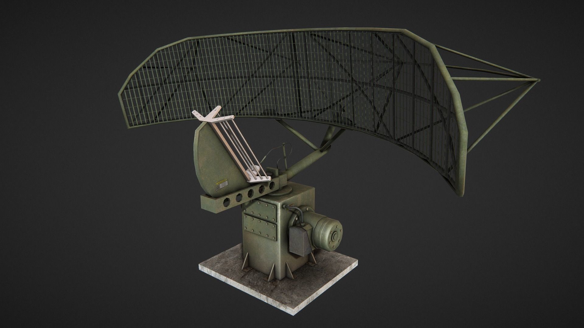 3D model Radar radio antenna VR / AR / low-poly | CGTrader