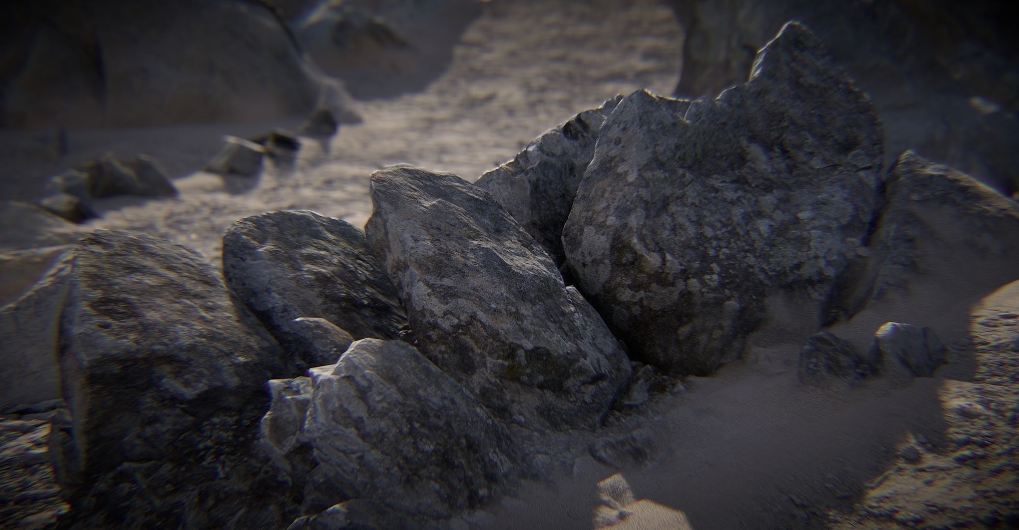 3D model Arid Environment Rocks VR / AR / low-poly | CGTrader