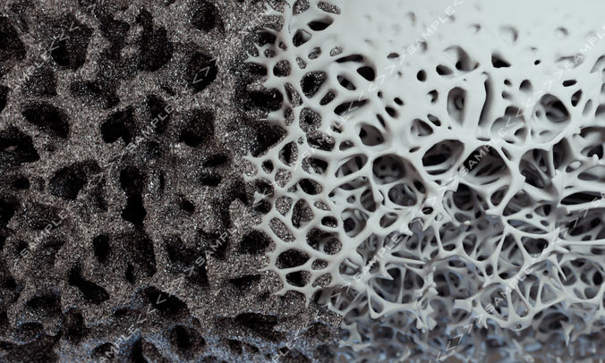Bone structure and nanomaterial 3D model | CGTrader