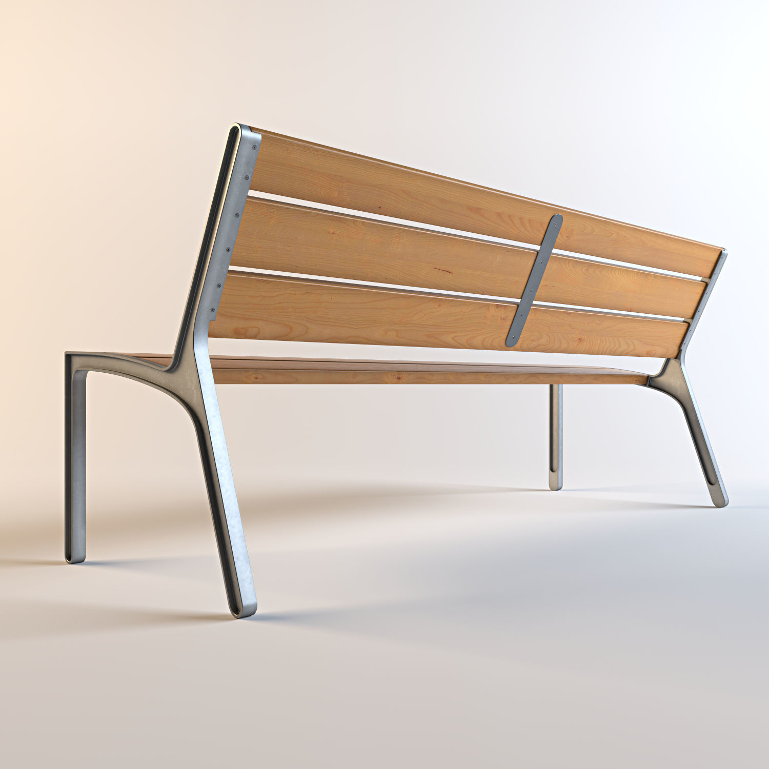 WAX Mmcite Miela Park bench Set 01 3D model | CGTrader