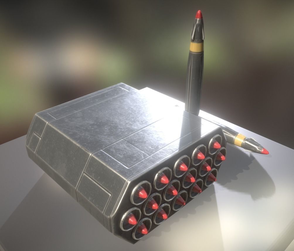 3D model Anti Air Rocket Battery VR / AR / low-poly | CGTrader