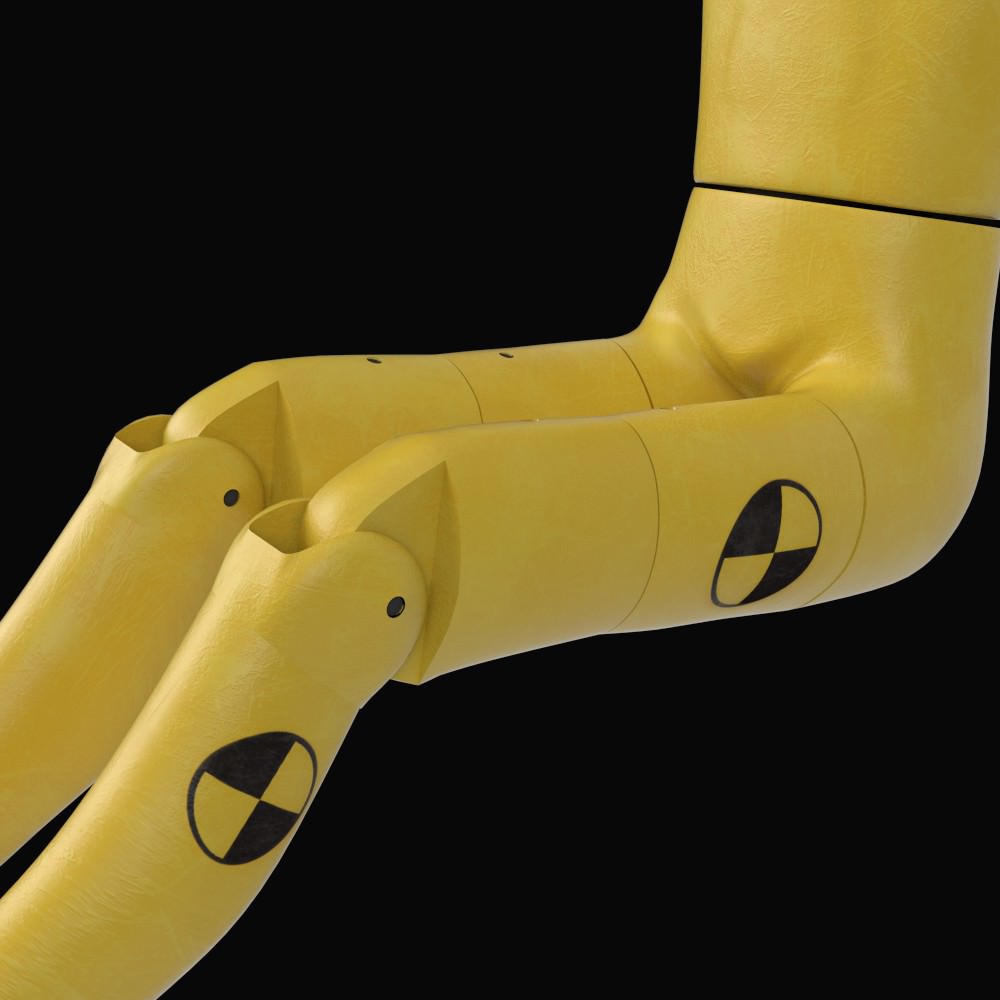 Crash Test Dummy 3D model rigged | CGTrader