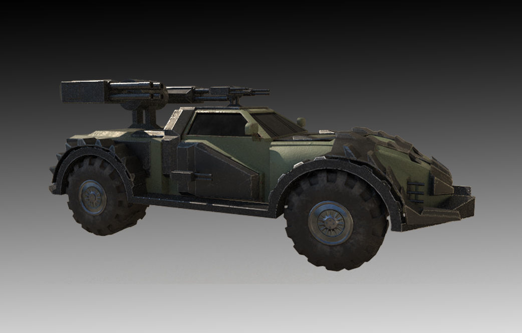 3D model Road Rampage Car 3 VR / AR / low-poly | CGTrader