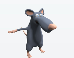 3D model Racoon Musketeer Cartoon Character Rigged VR / AR / low-poly ...