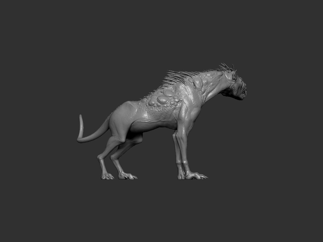 Chupacabra Dog 3D model 3D printable | CGTrader