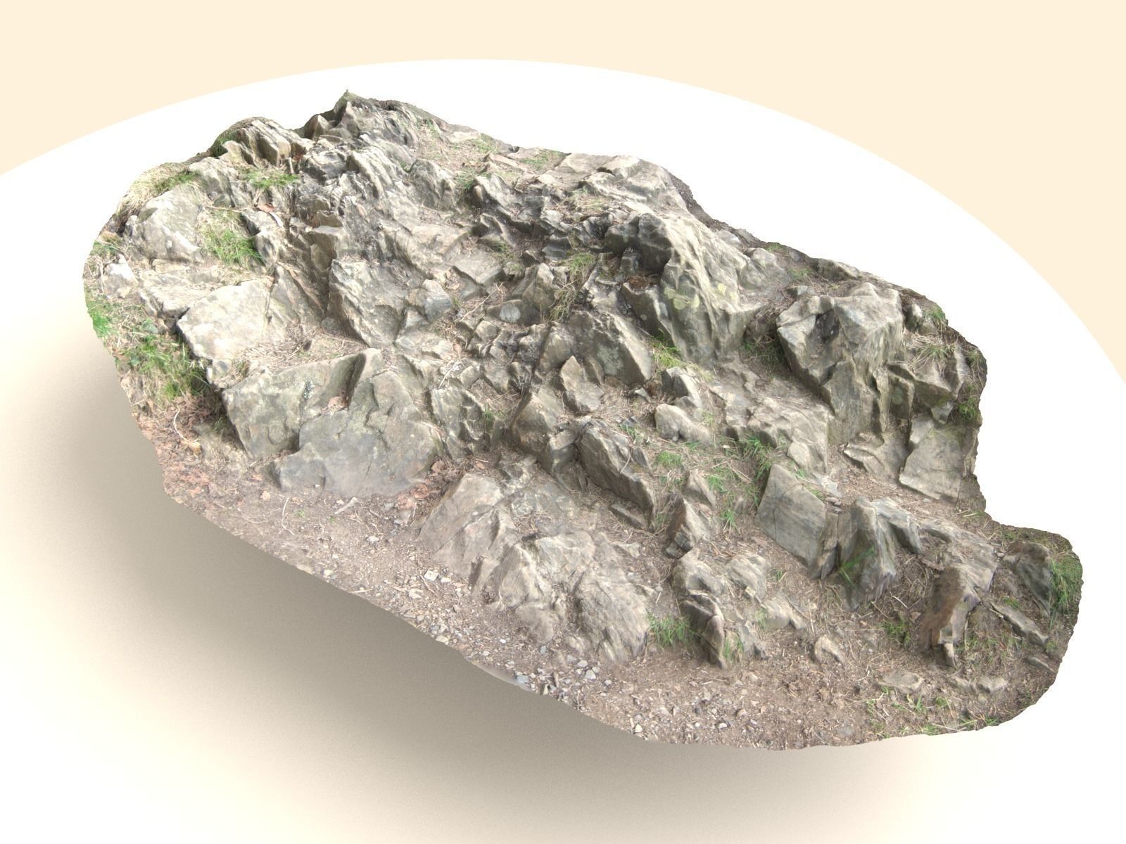 3D model Flat Rock Surface Scanned VR / AR / low-poly | CGTrader