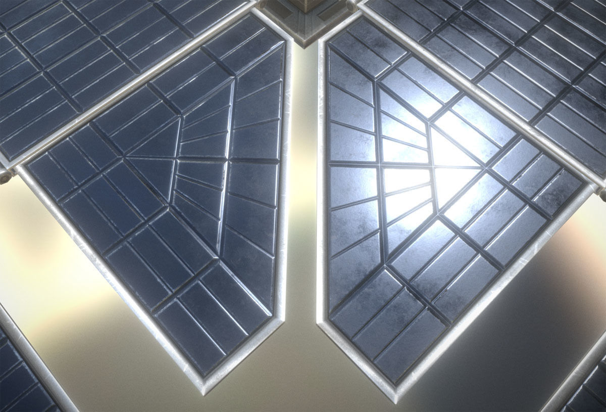 3D model Futuristic Solar Power Module VR / AR / low-poly rigged ...