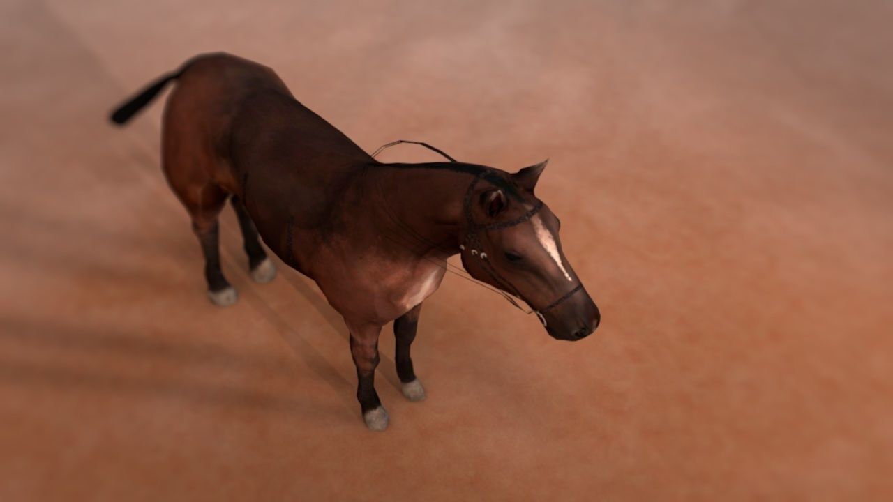 LOW POLY HORSE 3D free VR / AR / low-poly 3D model animated rigged ...