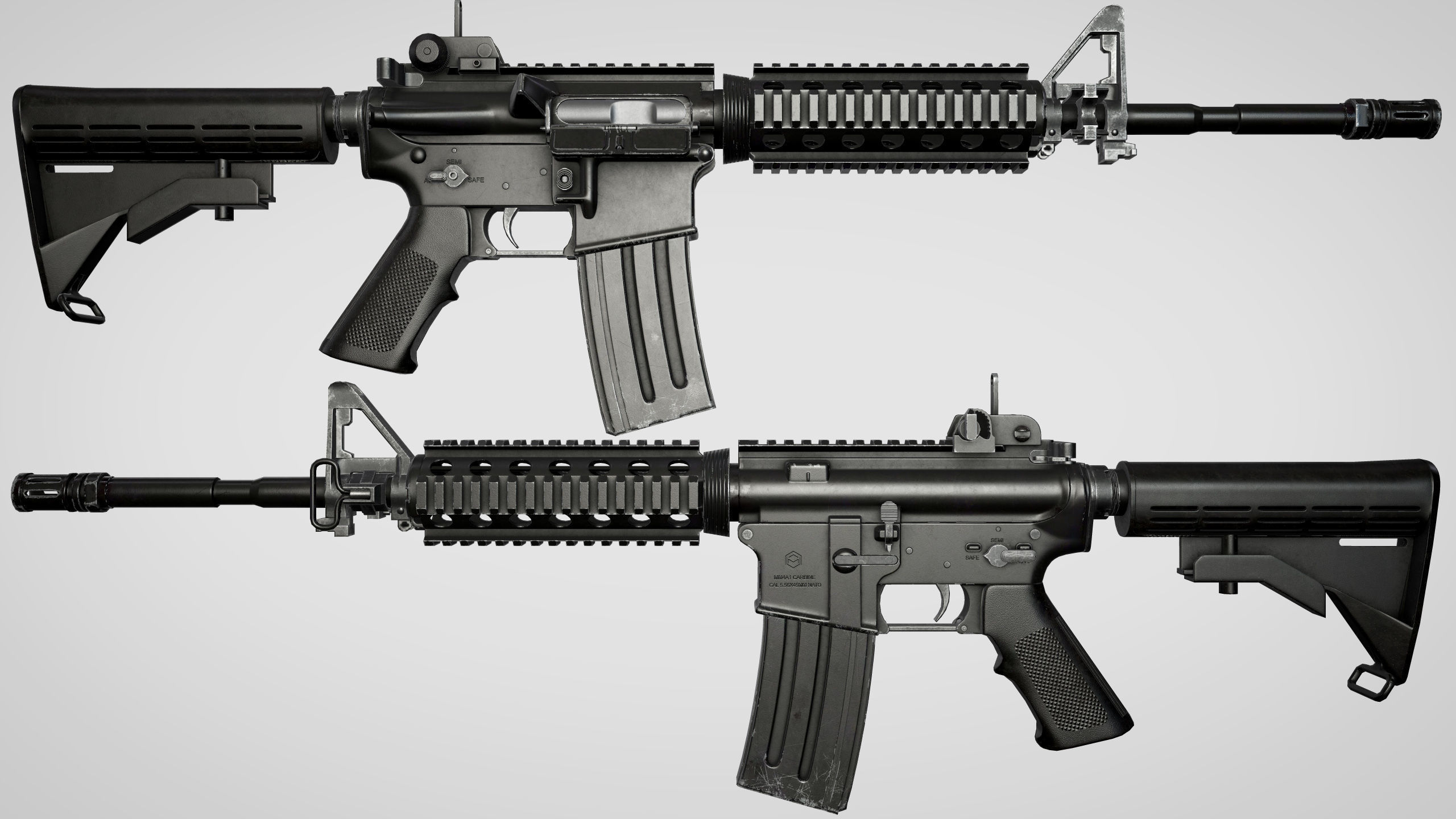 3D model M4A1 Animated VR / AR / low-poly rigged animated | CGTrader