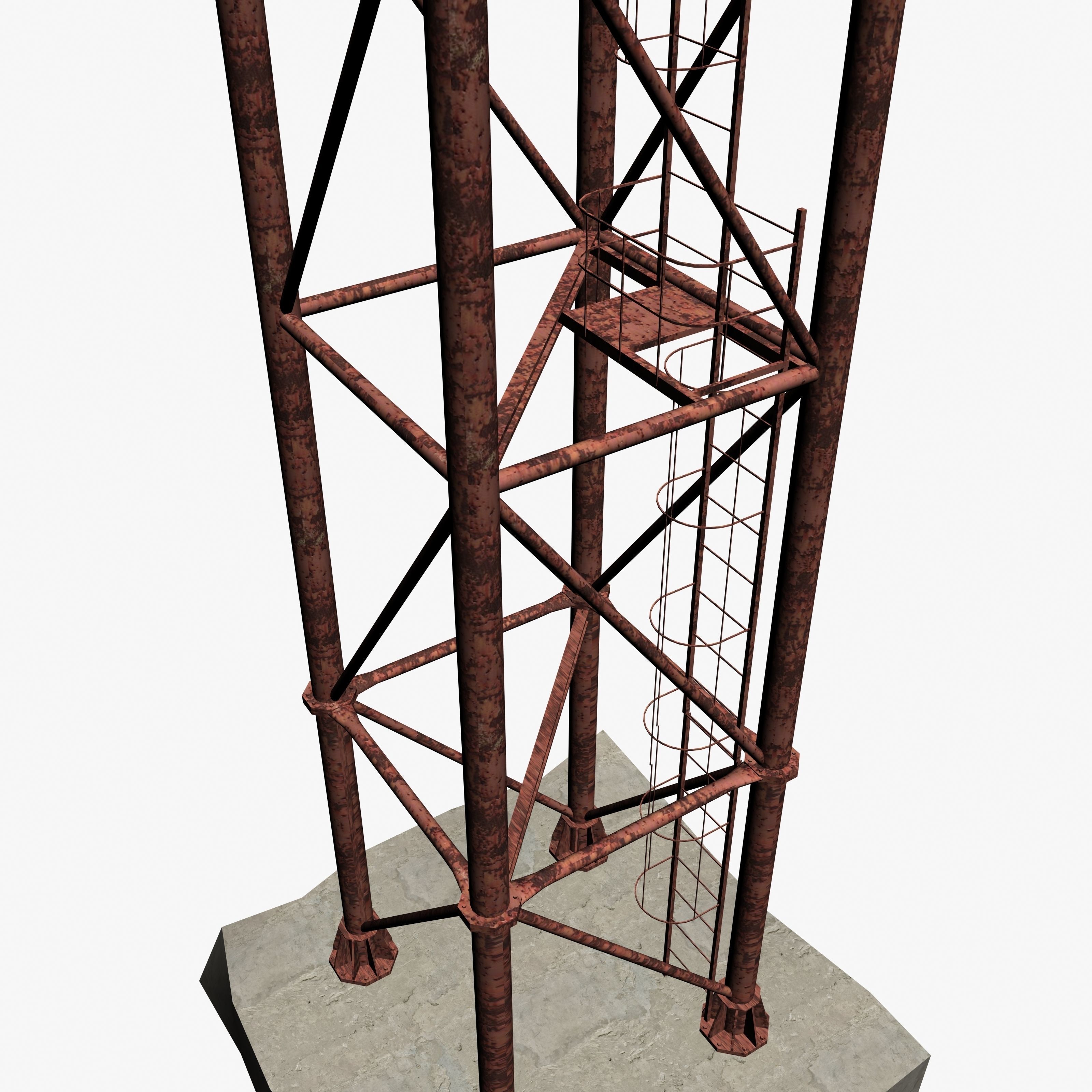 Communication Mast 3D model | CGTrader
