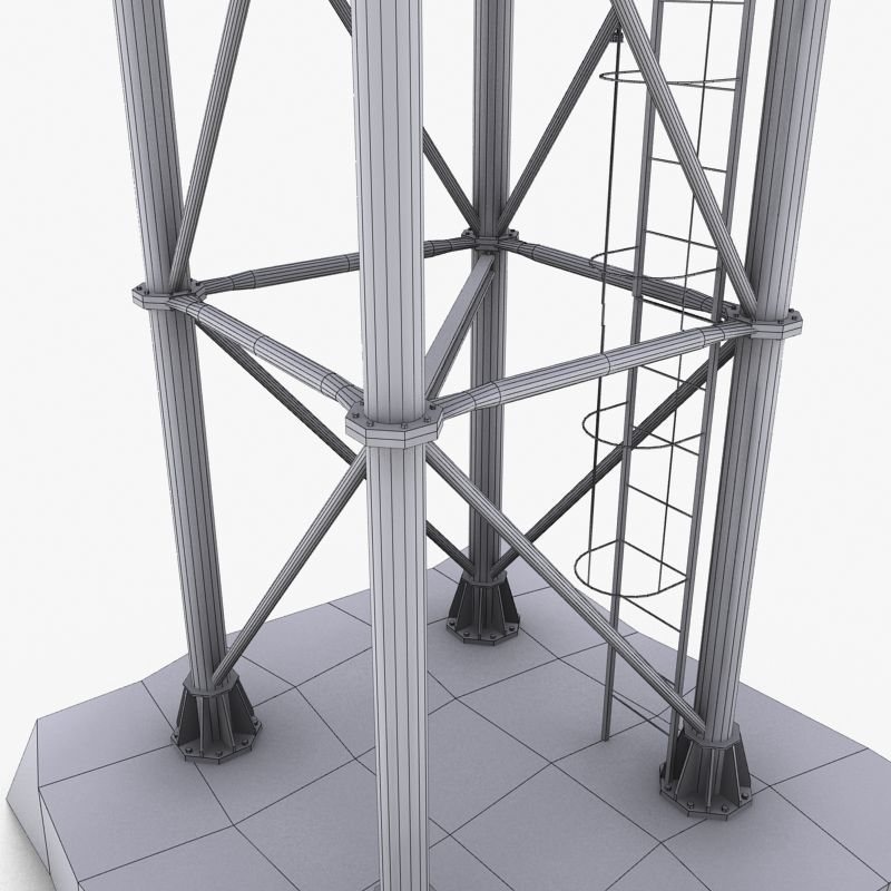 Communication Mast 3D model | CGTrader