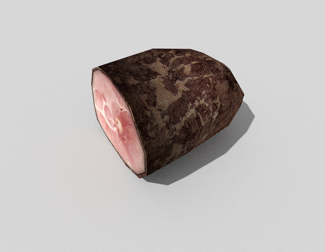 3D model low poly ham VR / AR / low-poly | CGTrader