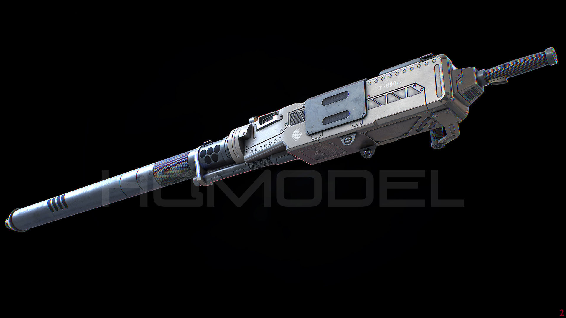 3D model Heavy Plasma Gun PBR VR / AR / low-poly | CGTrader