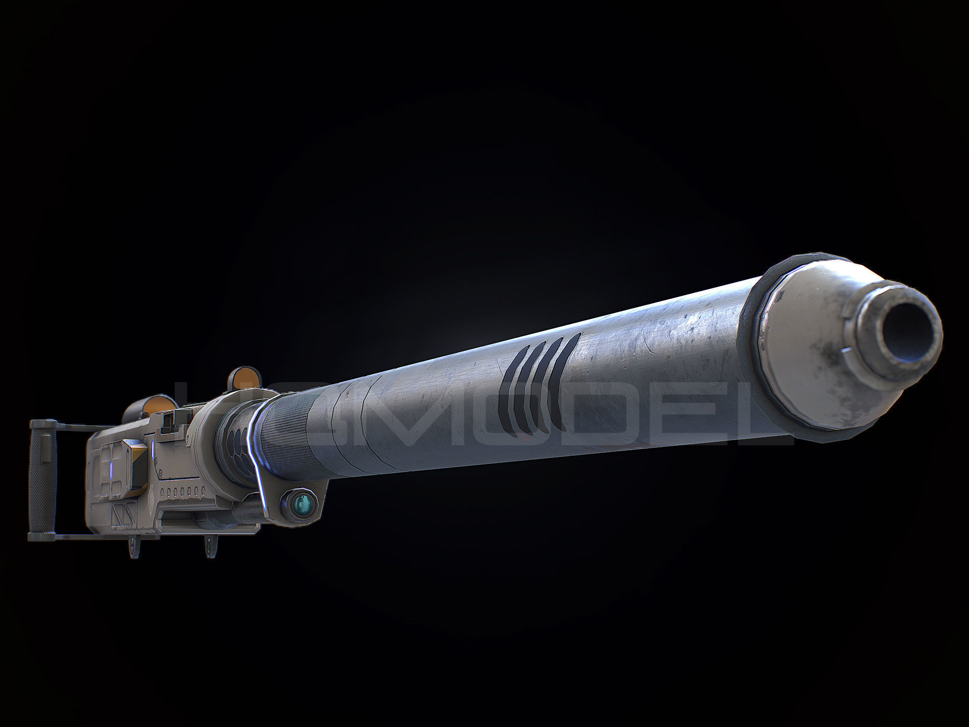 3D model Heavy Plasma Gun PBR VR / AR / low-poly | CGTrader