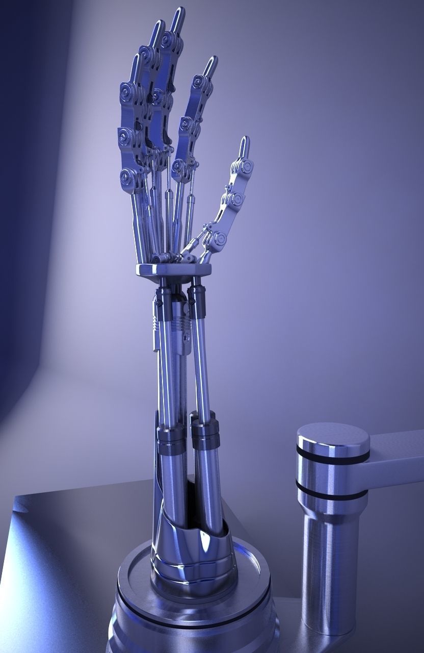 Terminator Arm 3D model animated rigged | CGTrader