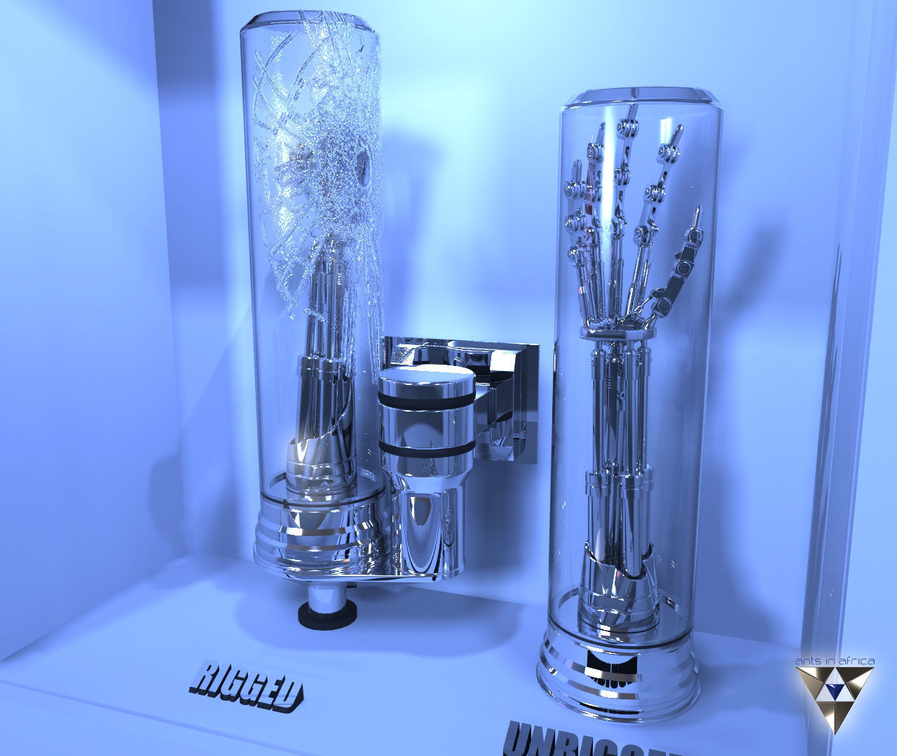 Terminator Arm 3D model animated rigged | CGTrader