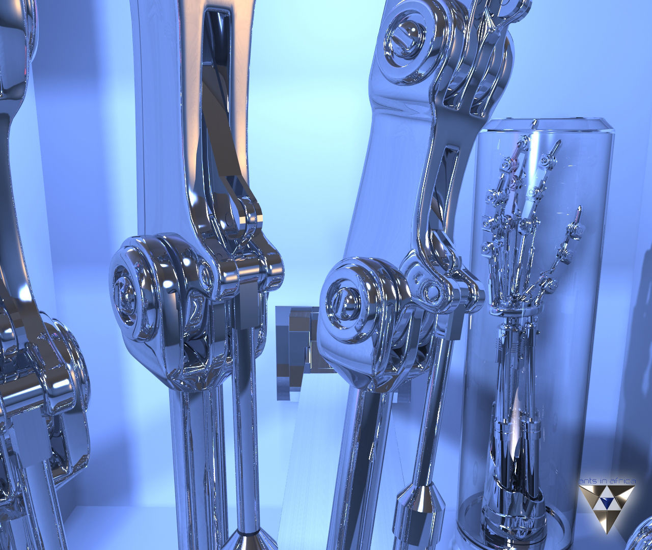 Terminator Arm 3D model animated rigged | CGTrader