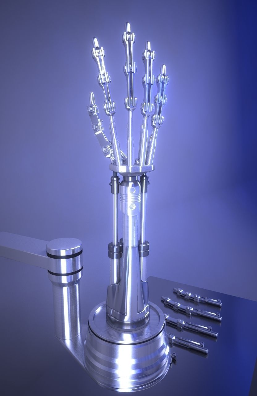 Terminator Arm 3D model animated rigged | CGTrader