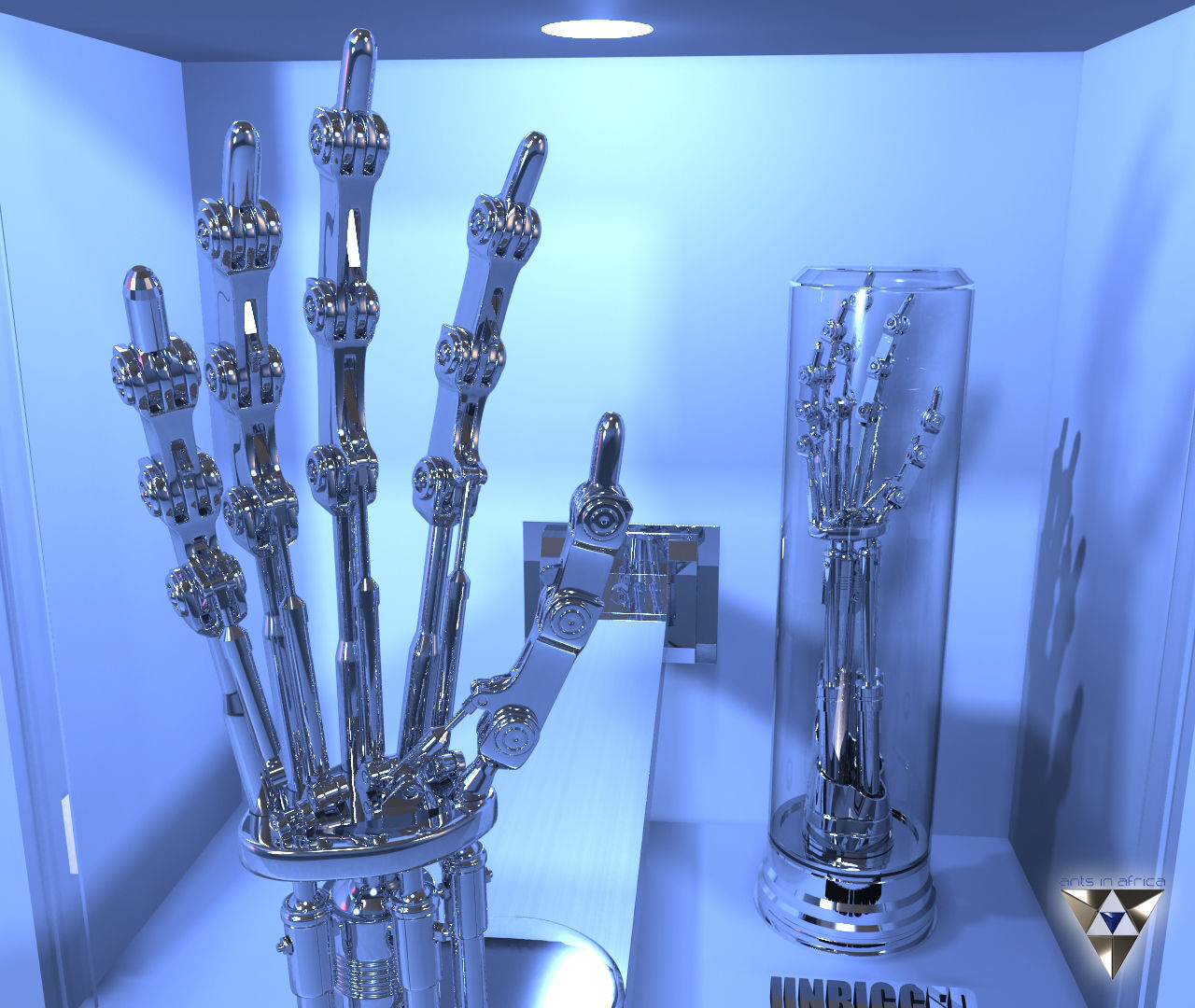 Terminator Arm 3D model animated rigged | CGTrader