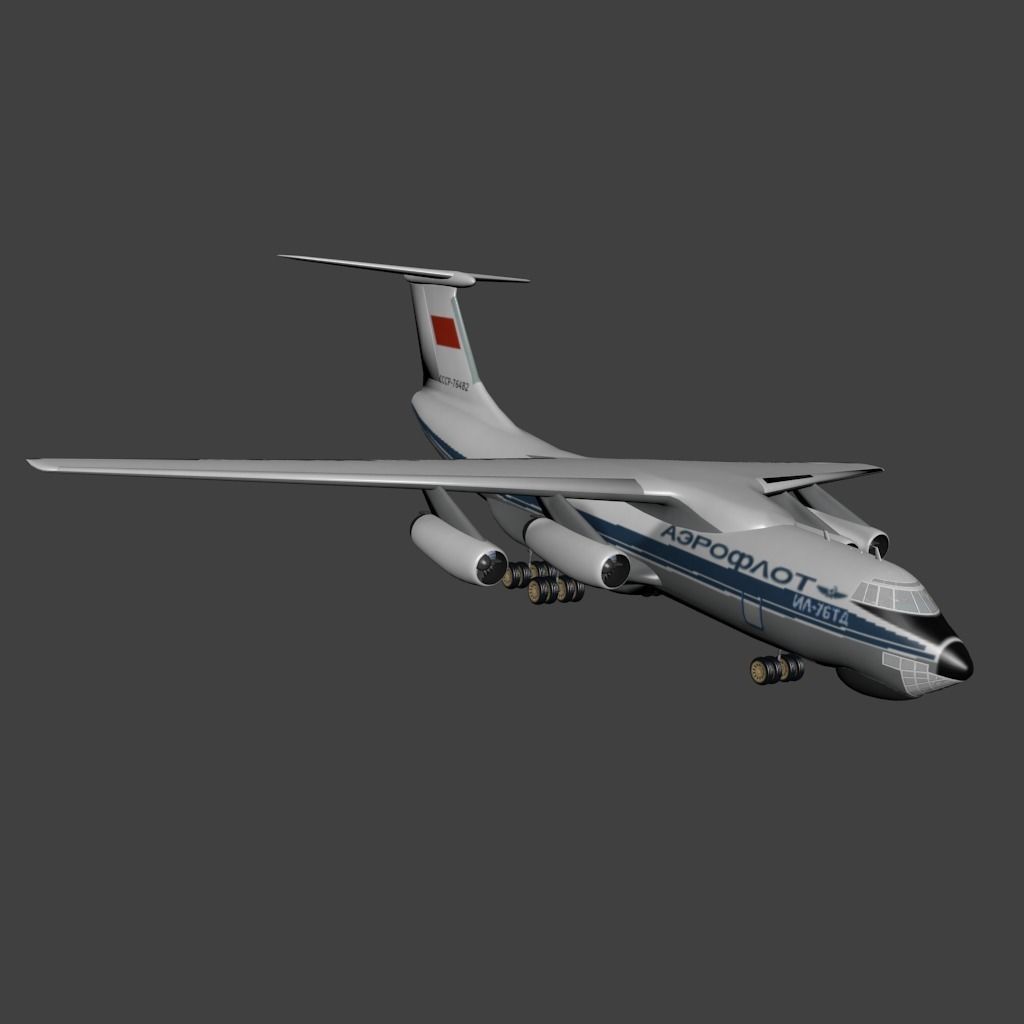 Ilyushin Il 76 free VR / AR / low-poly 3D model | CGTrader