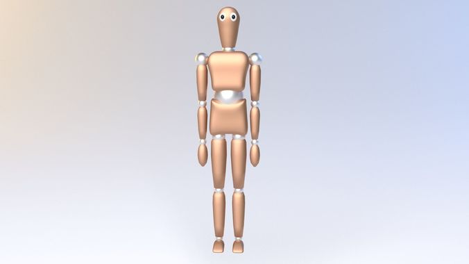 Character wooden mannequin free VR / AR / low-poly 3D model | CGTrader