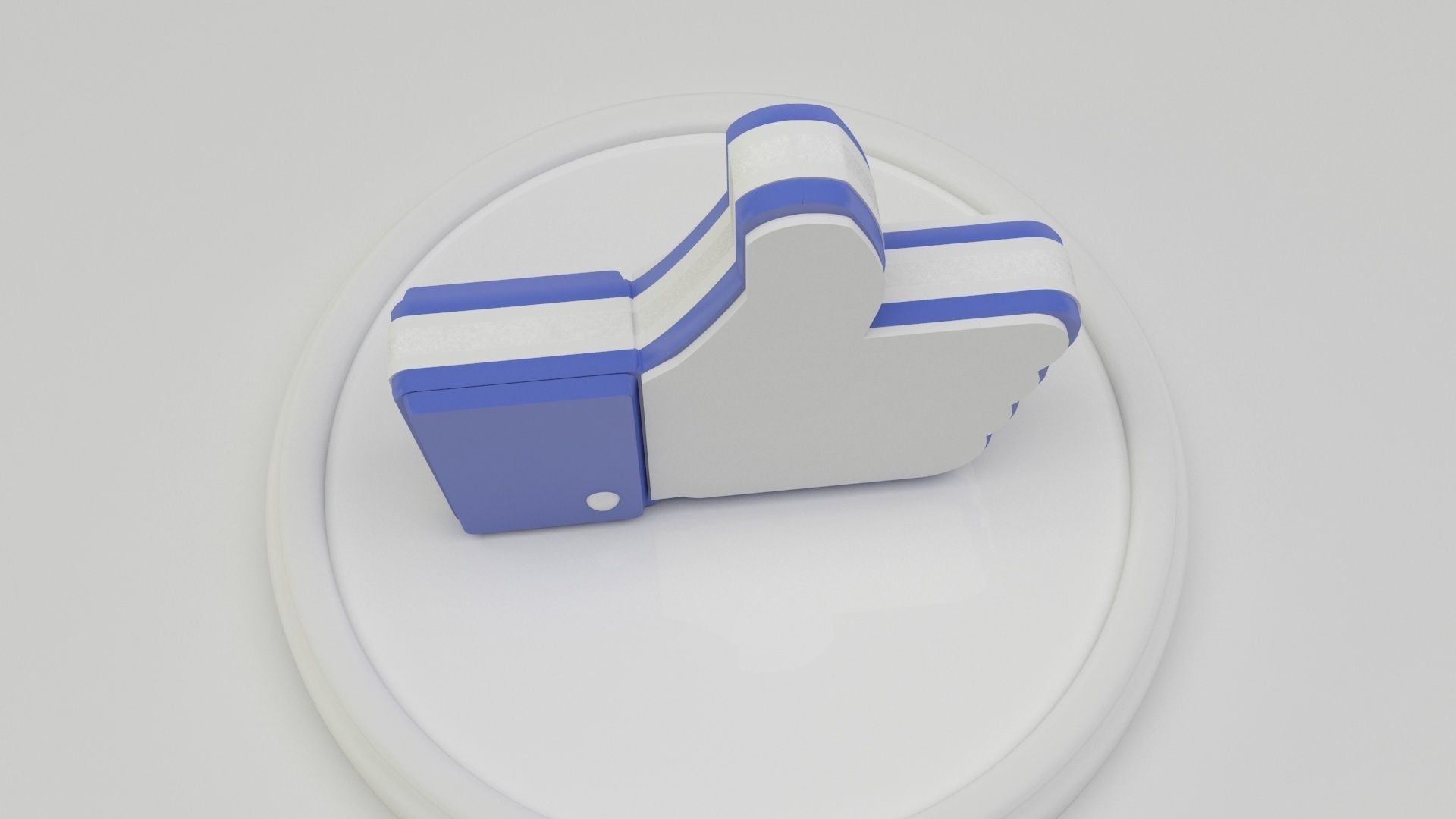 Facebook like 3D model animated | CGTrader