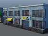 3D model Set of Small Stores - low poly VR / AR / low-poly | CGTrader