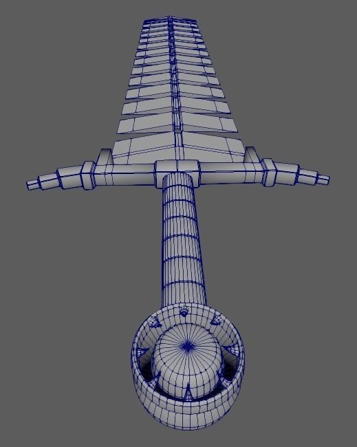 3D model Low-Poly Demon Broadsword VR / AR / low-poly | CGTrader