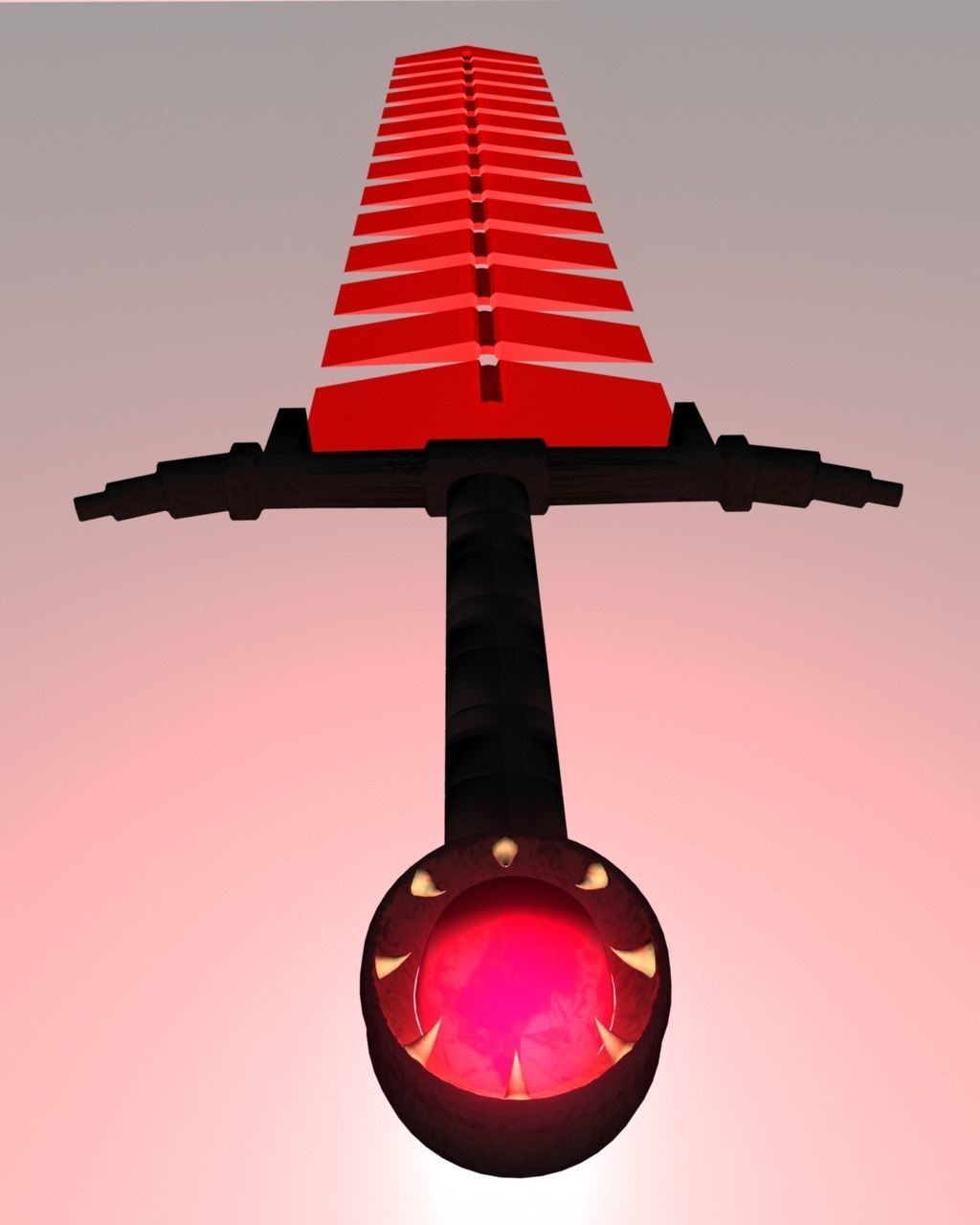 3D model Low-Poly Demon Broadsword VR / AR / low-poly | CGTrader