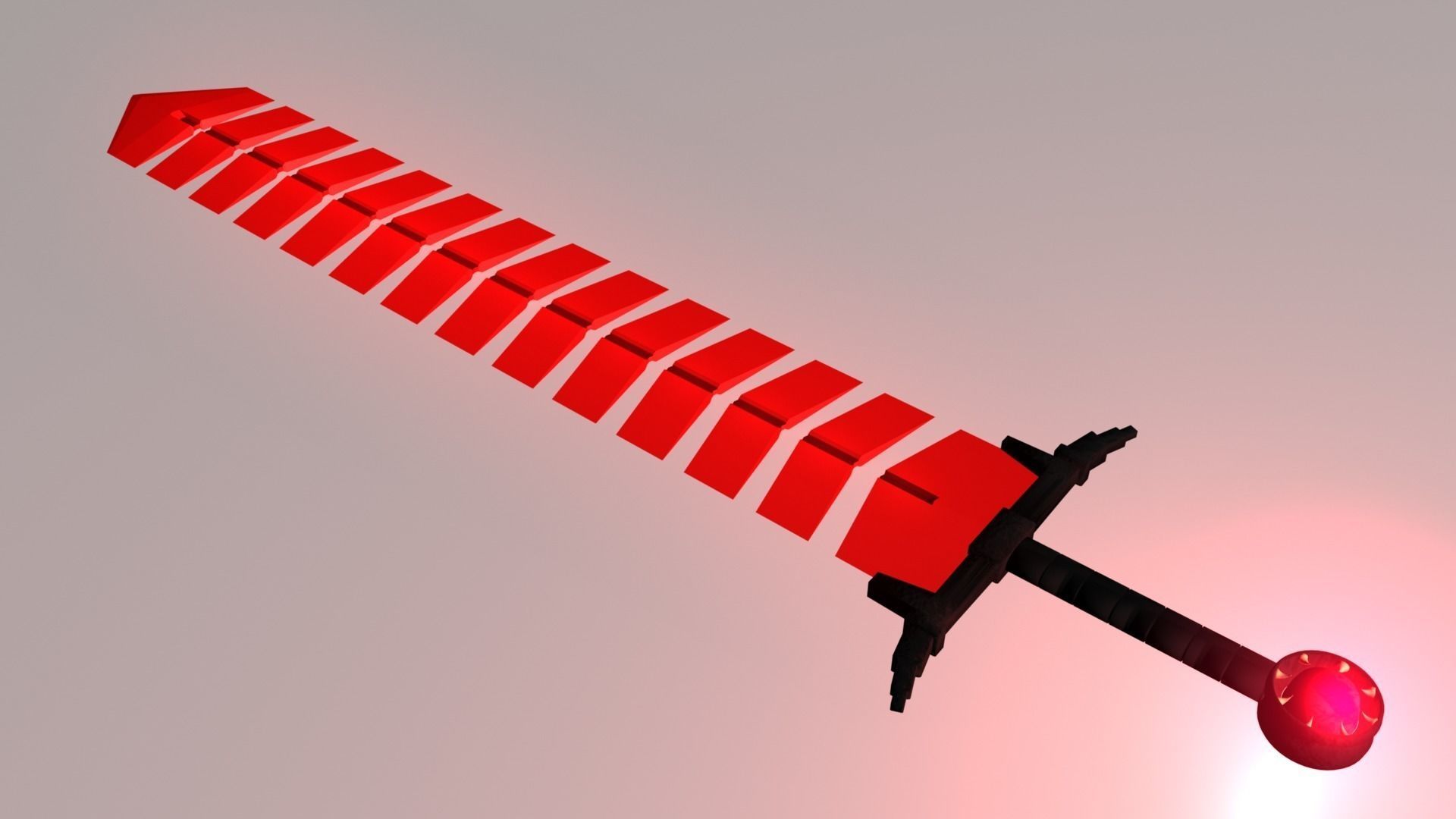 3D model Low-Poly Demon Broadsword VR / AR / low-poly | CGTrader