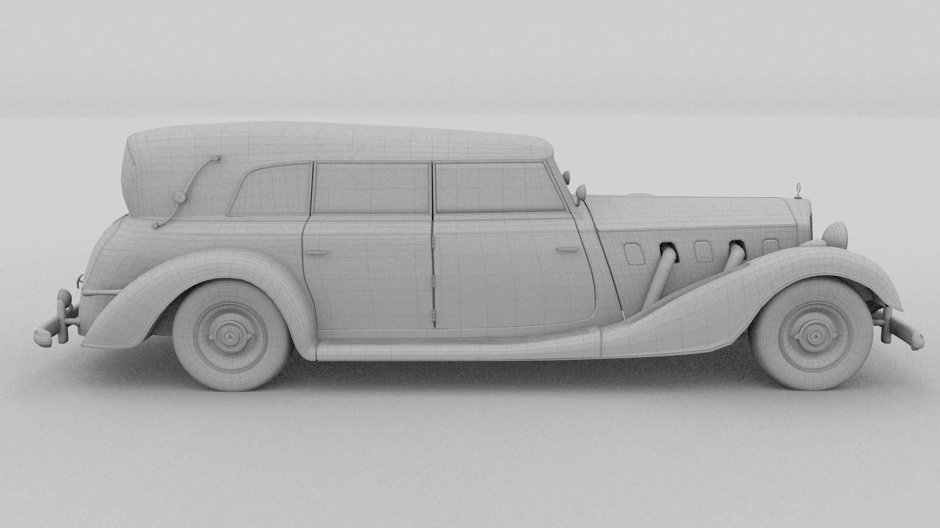Mercedes 770 Staff Car rev 3D model | CGTrader