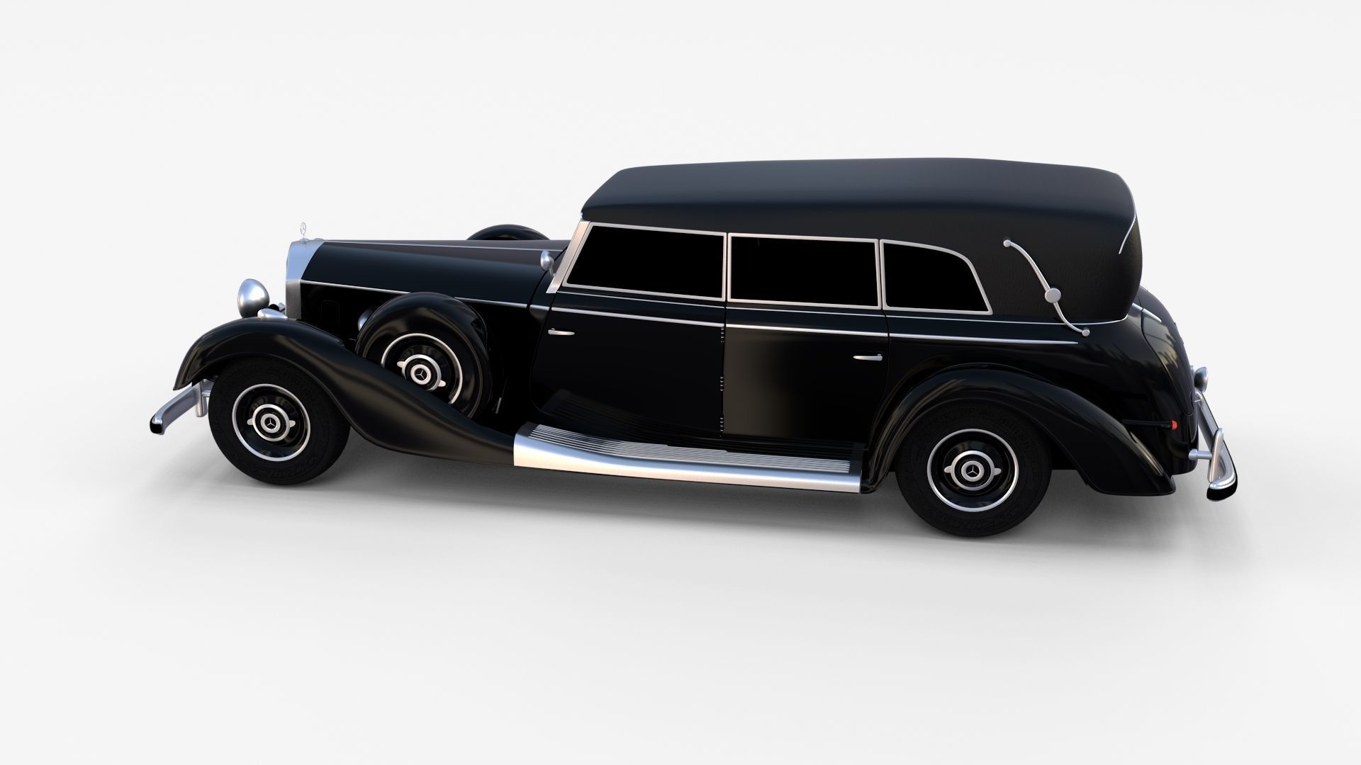 Mercedes 770 Staff Car rev 3D model | CGTrader
