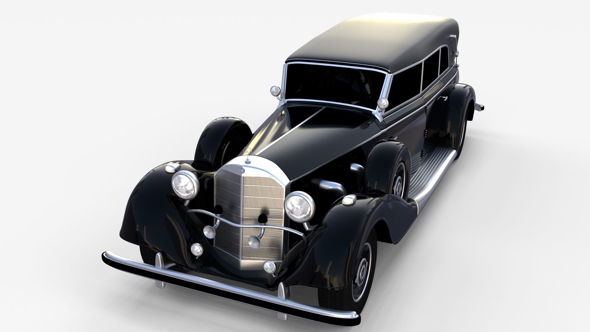 Mercedes 770 Staff Car rev 3D model | CGTrader