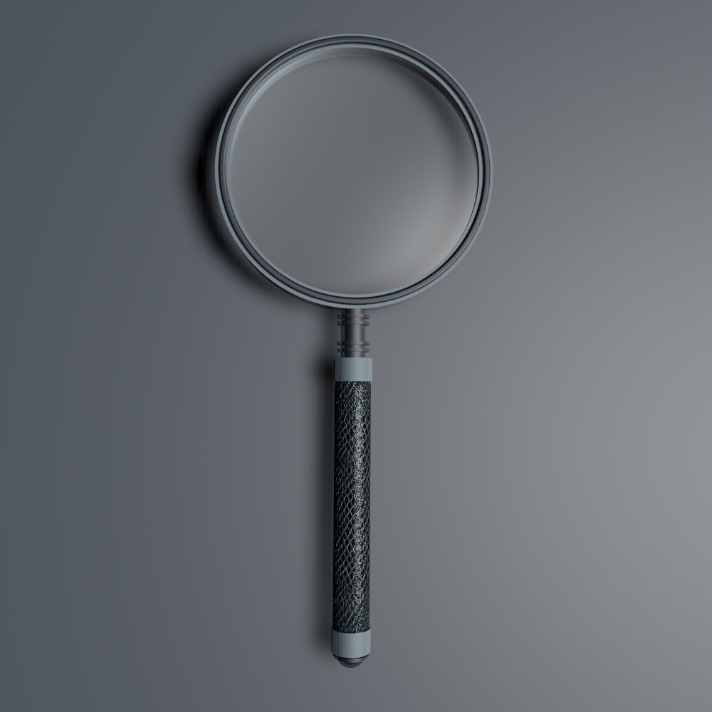 Magnifying glass free 3D model | CGTrader