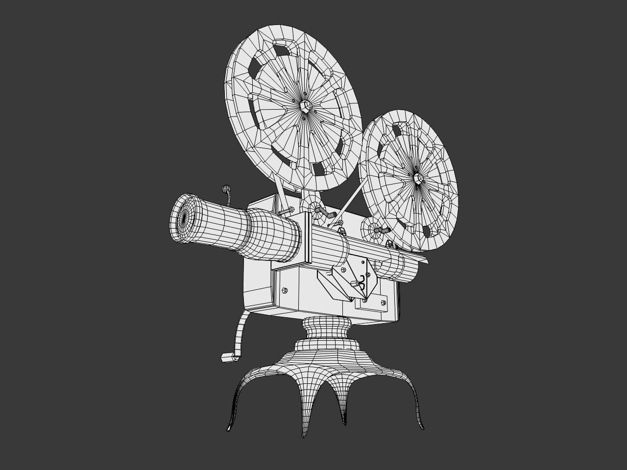 Vintage Movie Projector 3D model | CGTrader