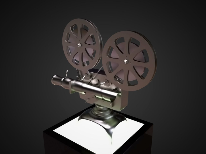 Vintage Movie Projector 3D Model OBJ 3DS FBX | CGTrader.com