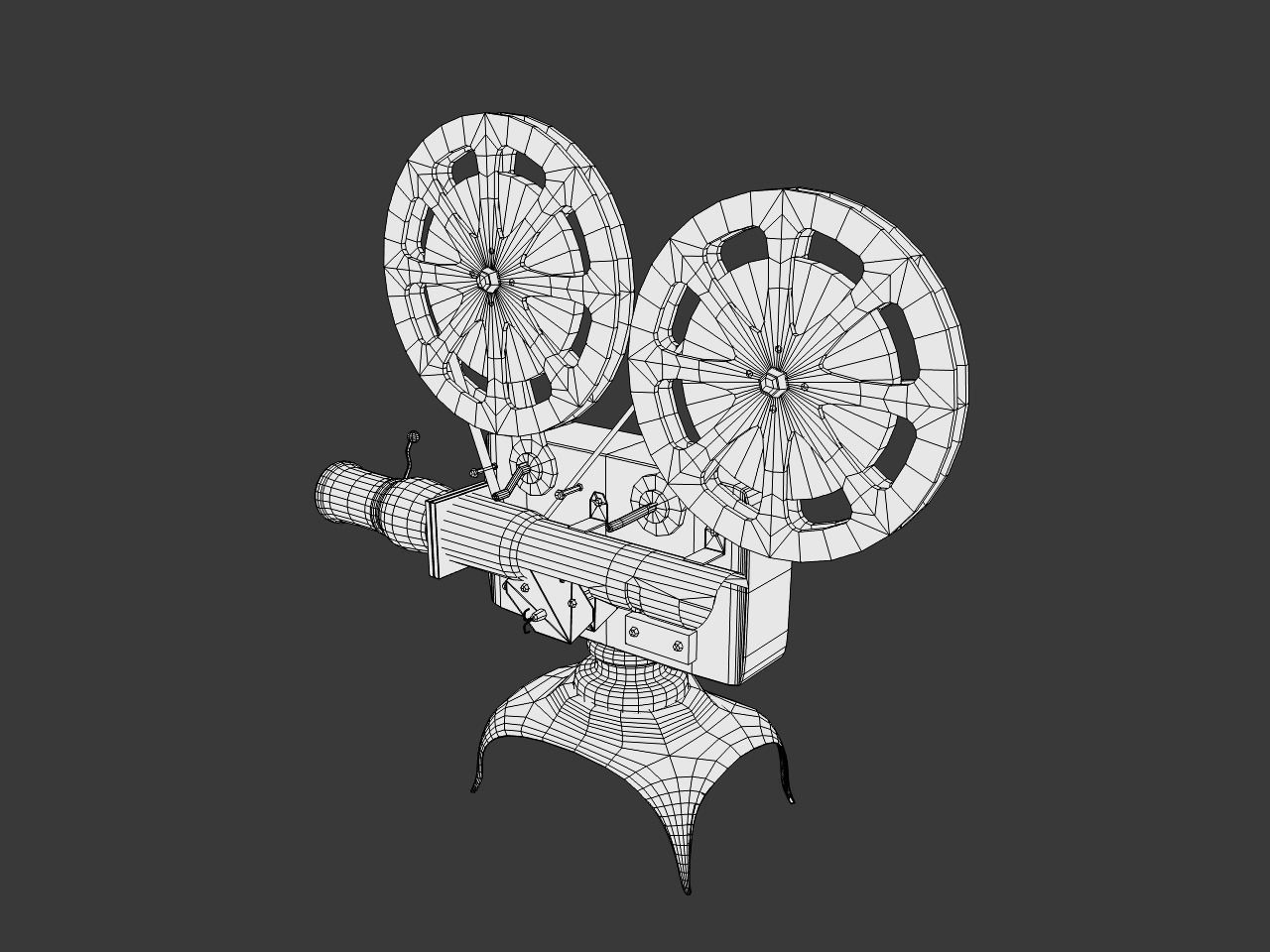 Vintage Movie Projector 3D model | CGTrader