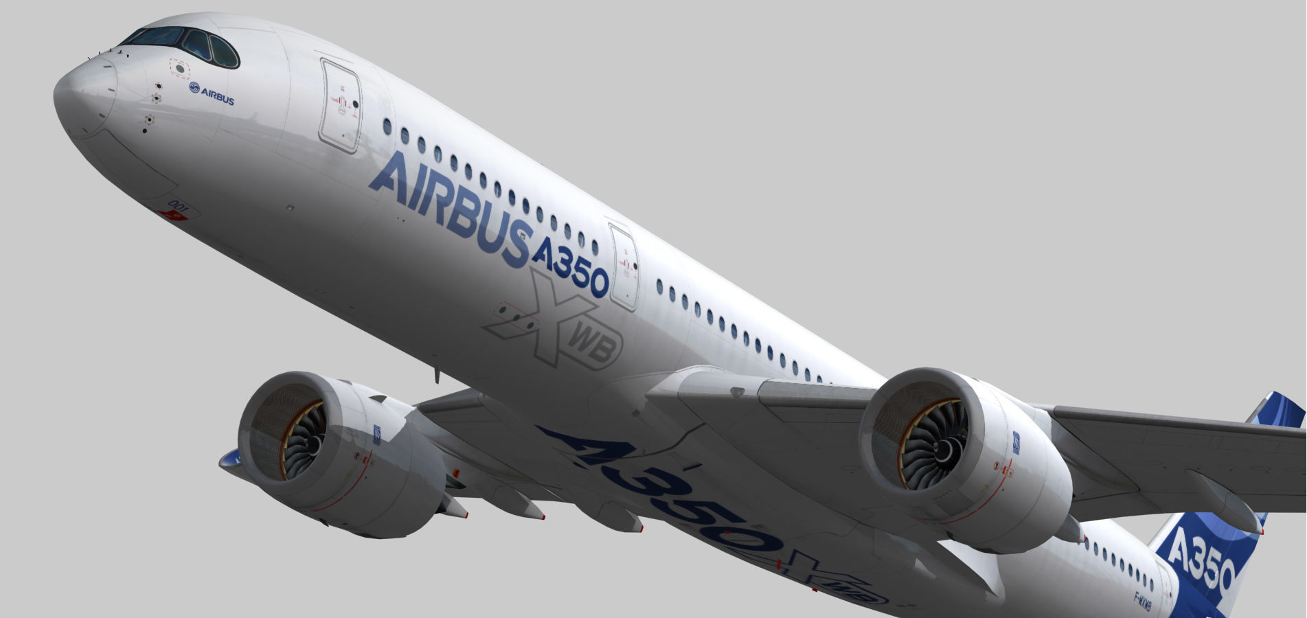 3D model Airbus A350-900 XWB VR / AR / low-poly rigged animated | CGTrader