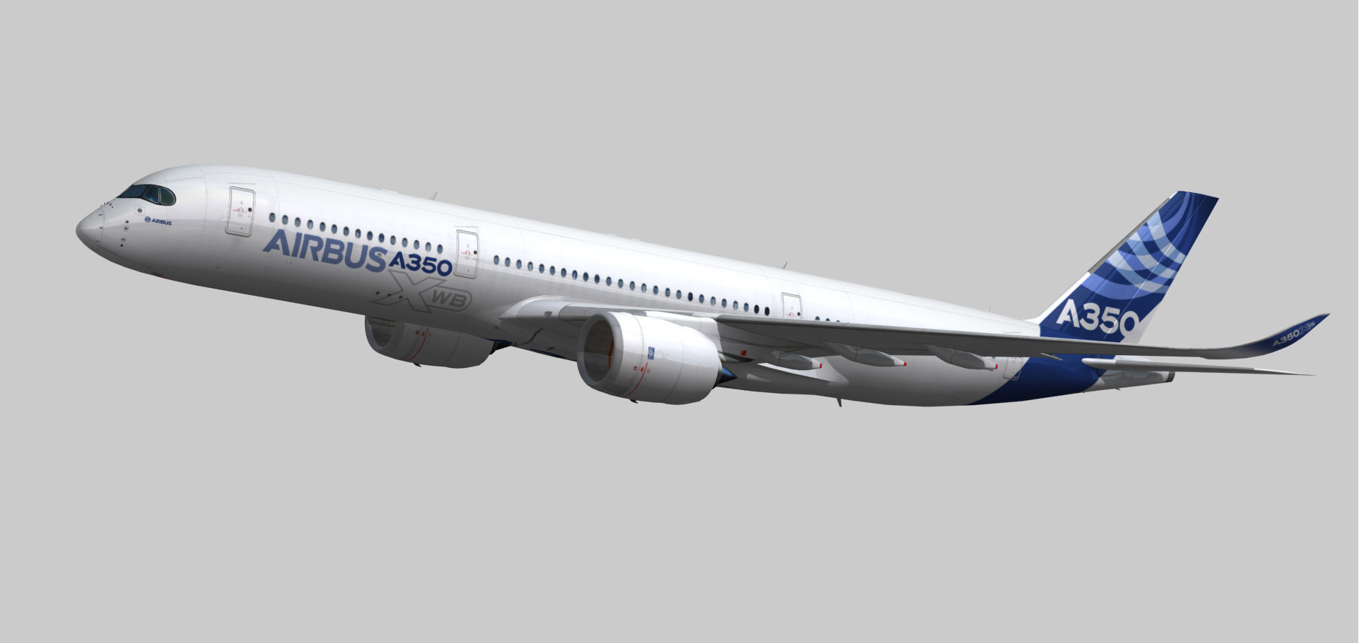 3D model Airbus A350-900 XWB VR / AR / low-poly rigged animated | CGTrader