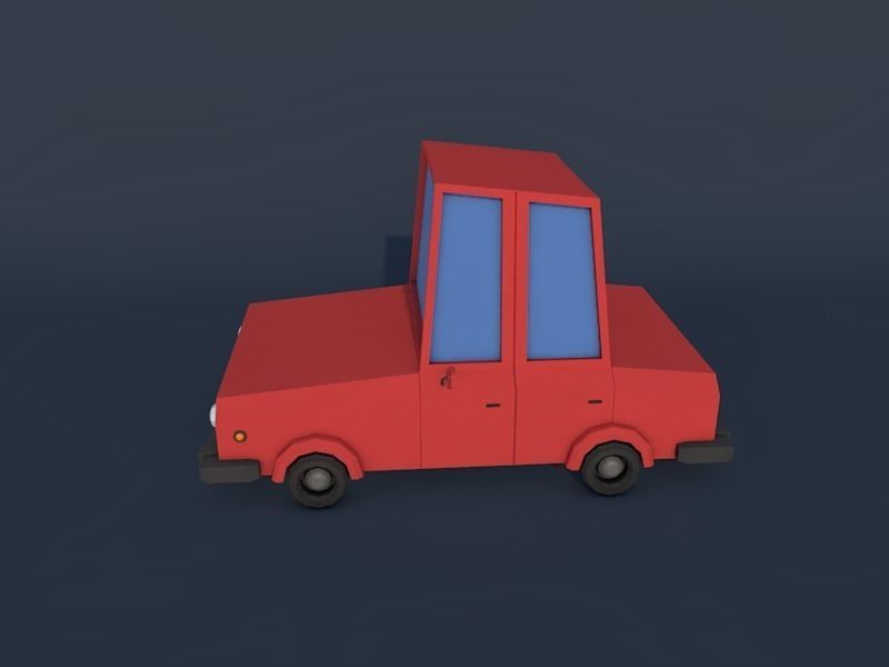 Low Poly Family Car 2 free VR / AR / low-poly 3D model | CGTrader