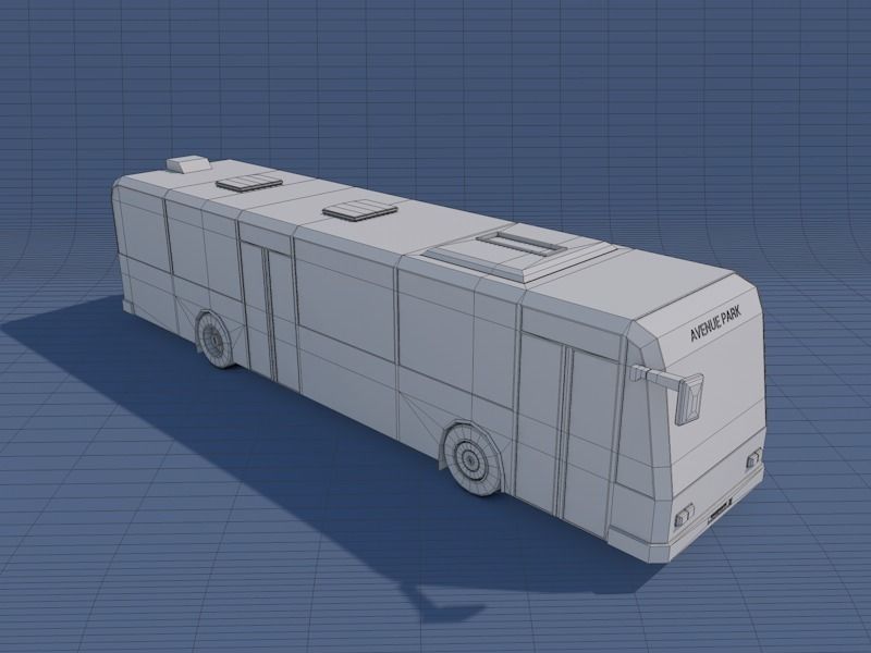 3D model Low Poly City Bus VR / AR / low-poly | CGTrader