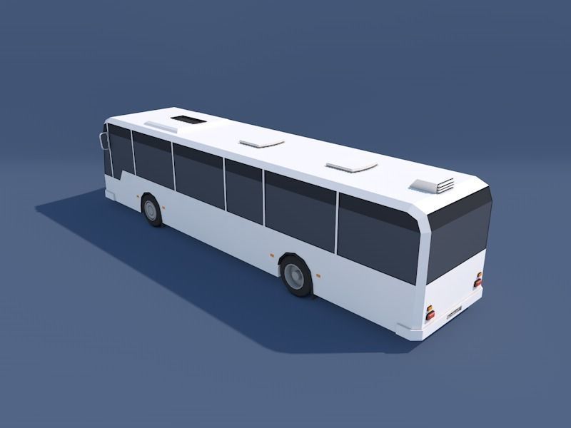 3D model Low Poly City Bus VR / AR / low-poly | CGTrader