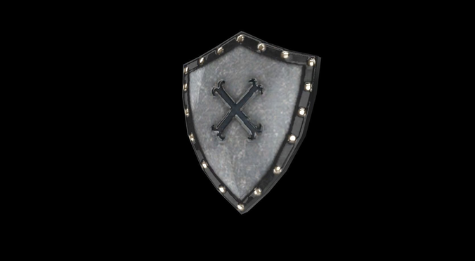 3D model Shield VR / AR / low-poly | CGTrader